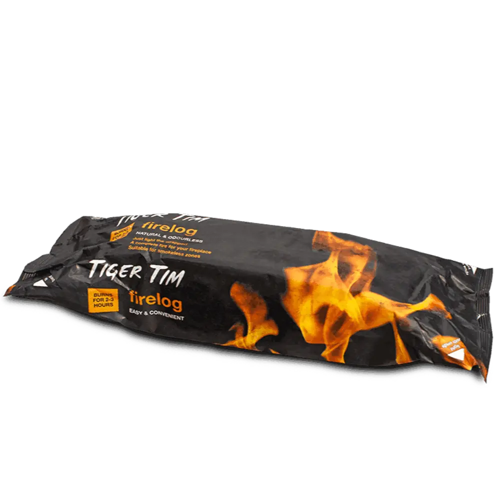 Green Olive Tiger Tim 1.1kg Instant Firelog - Millbrook Garden Centre