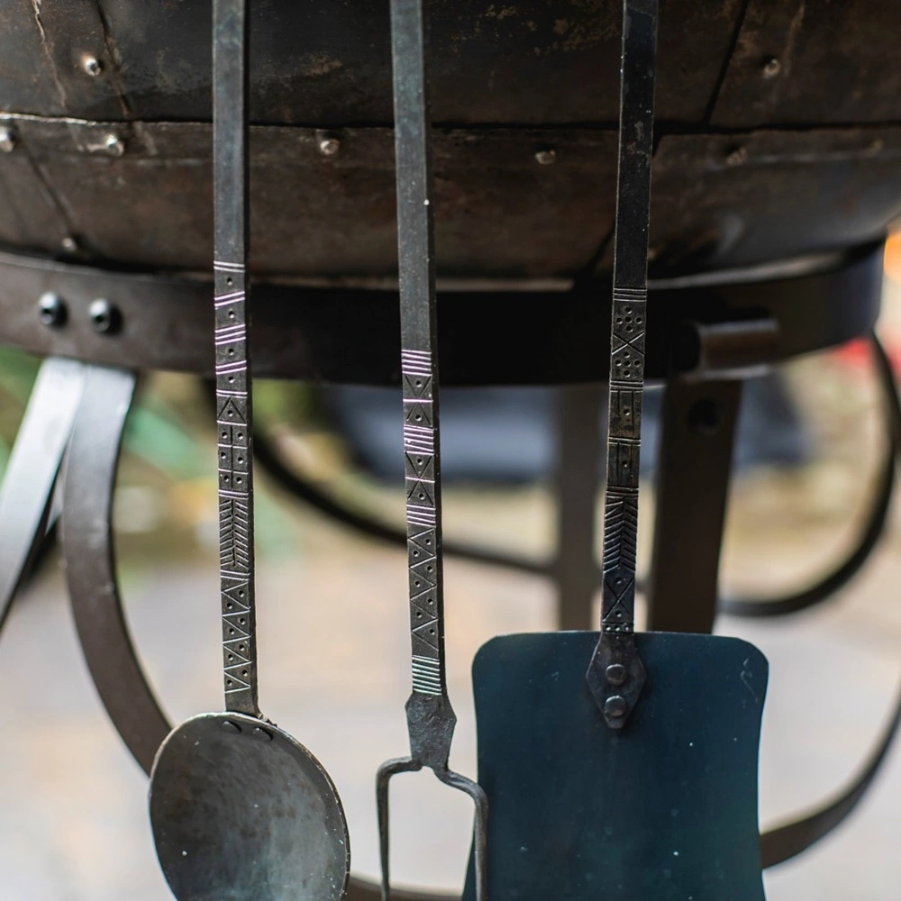 Kadai Set of 3 Hand Forged Utensils - Millbrook Garden Centre